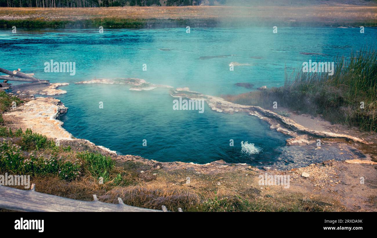 Yellowstone National Park Hot Springs Geysers Stock Photo - Alamy