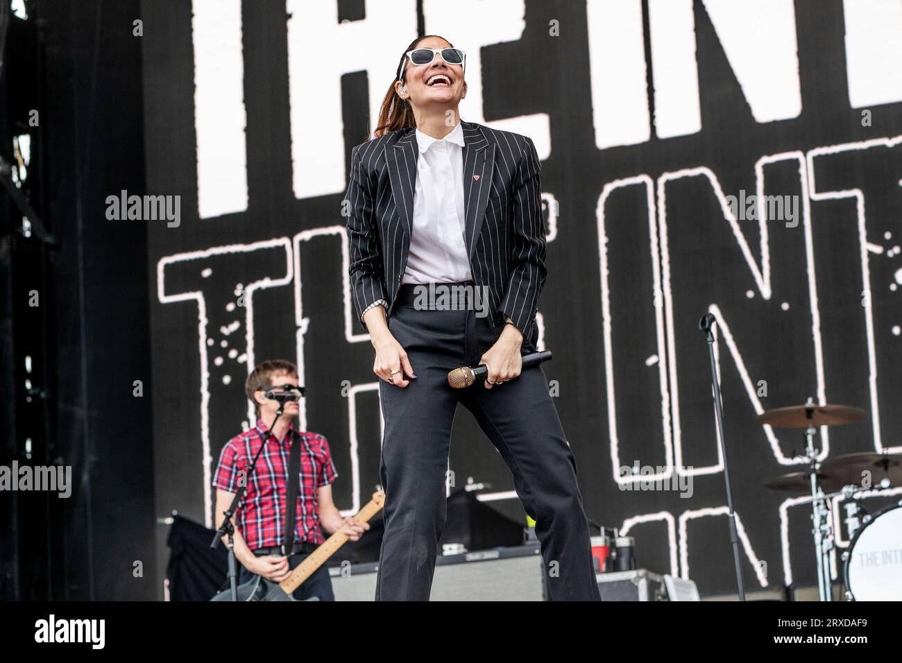 Aimee Allen of The Interrupters performs during Louder Than Life Music ...
