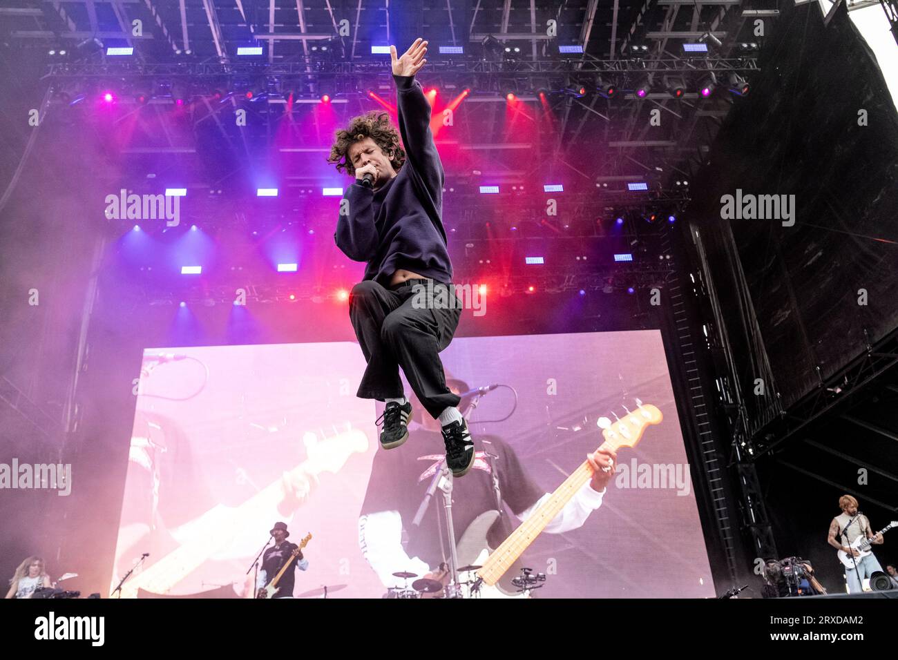 Brendan Yates of Turnstile performs during Louder Than Life Music ...