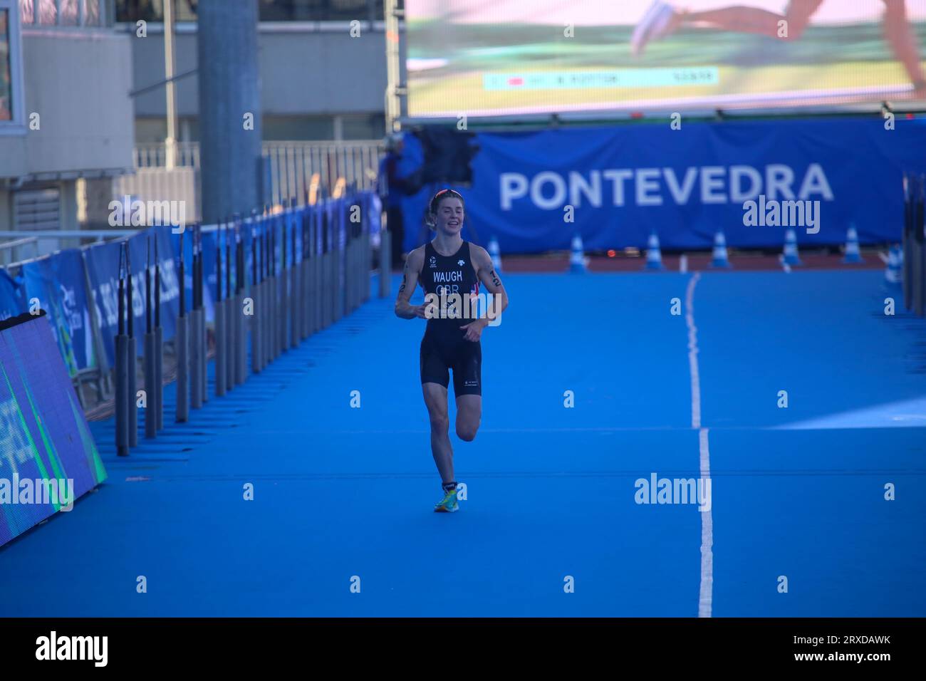 Pontevedra, Spain, 24th September, 2023: British triathlete, Kate Waugh ...
