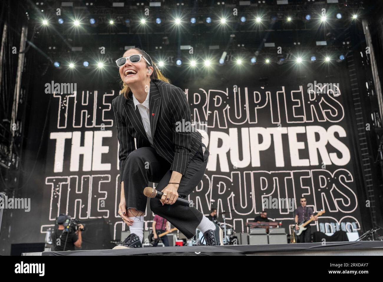 Aimee Allen of The Interrupters performs during the Louder Than Life ...
