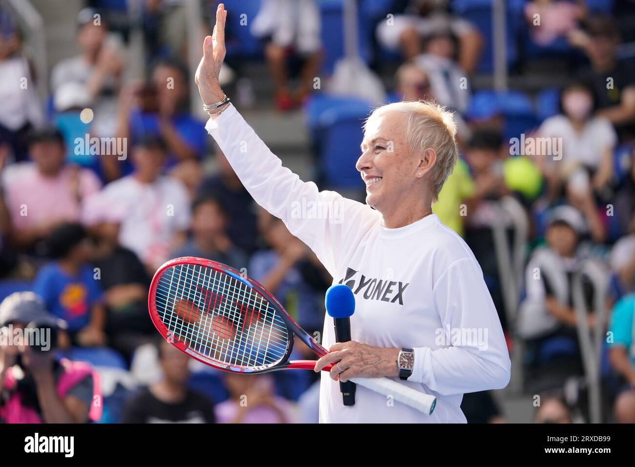 Tokyo, Japan. 24th Sep, 2023. Martina Navratilova (USA) Tennis : Exhibition Match at Ariake ...