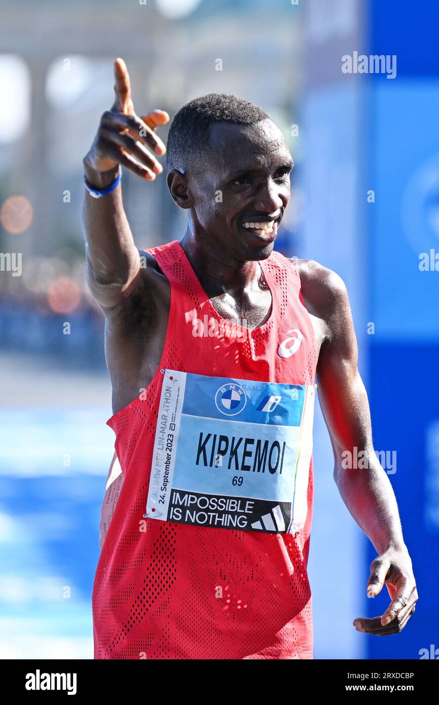 Berlin, Germany. Credit: MATSUO. 24th Sep, 2023. Vincent Kipkemoi (KEN) Marathon : Berlin ...