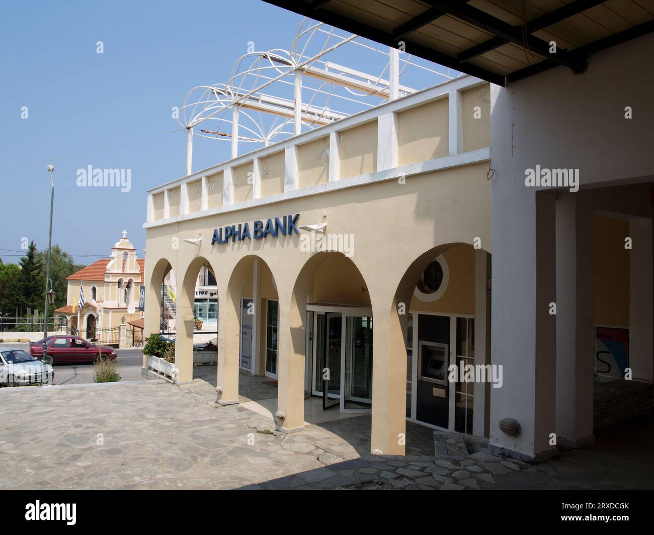 Branch of Alpha Bank, Acharavi, Corfu, Kerkyra, Greece Stock Photo - Alamy