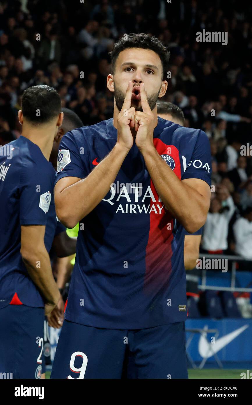 Paris, France. 24th Sep, 2023. Paris Saint-Germain's Goncalo Ramos ...