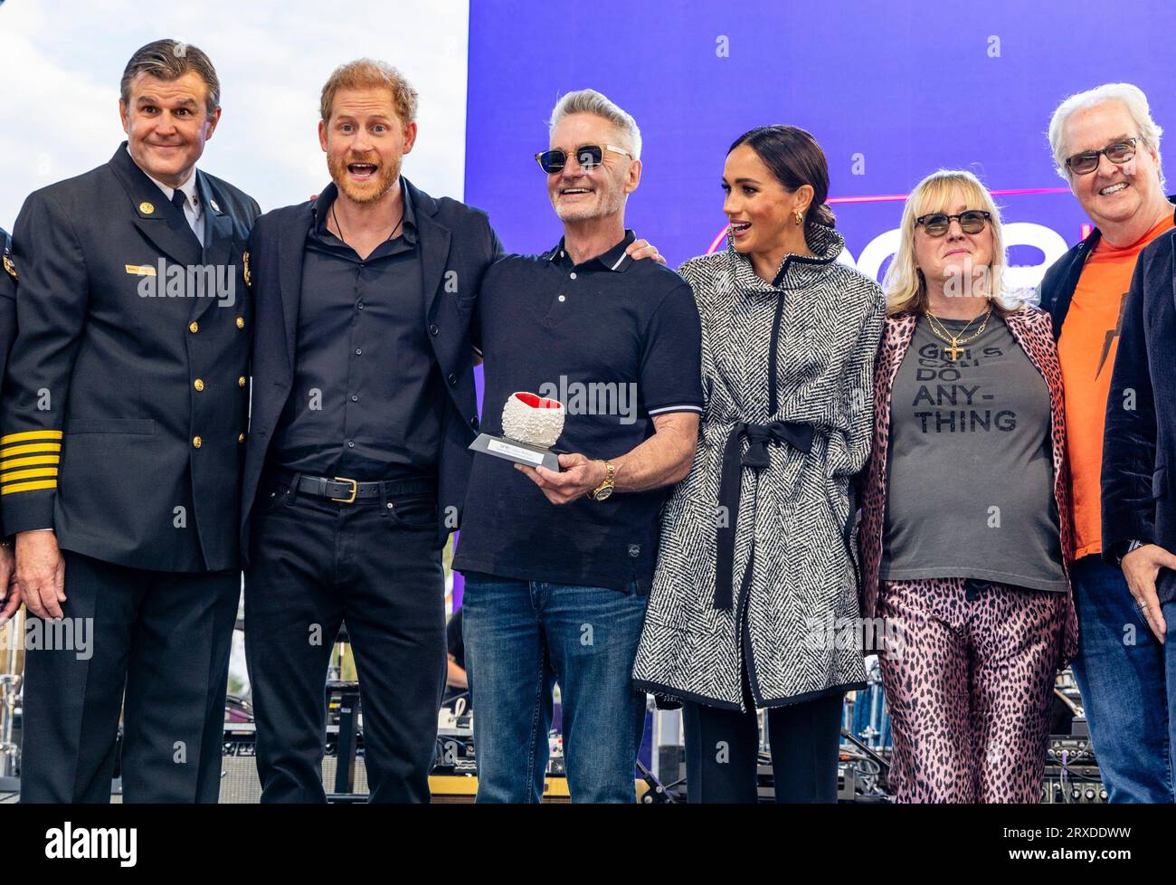 Prince Harry, Heart of the Community honoree Adam McKaig, Meghan Markle ...