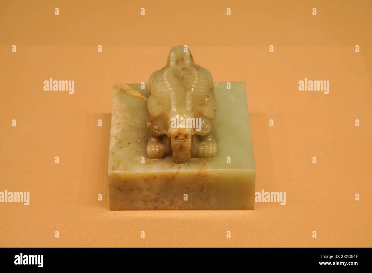 Beijing China, January 20, 2023: Jade seals on display at Summer Palace ...