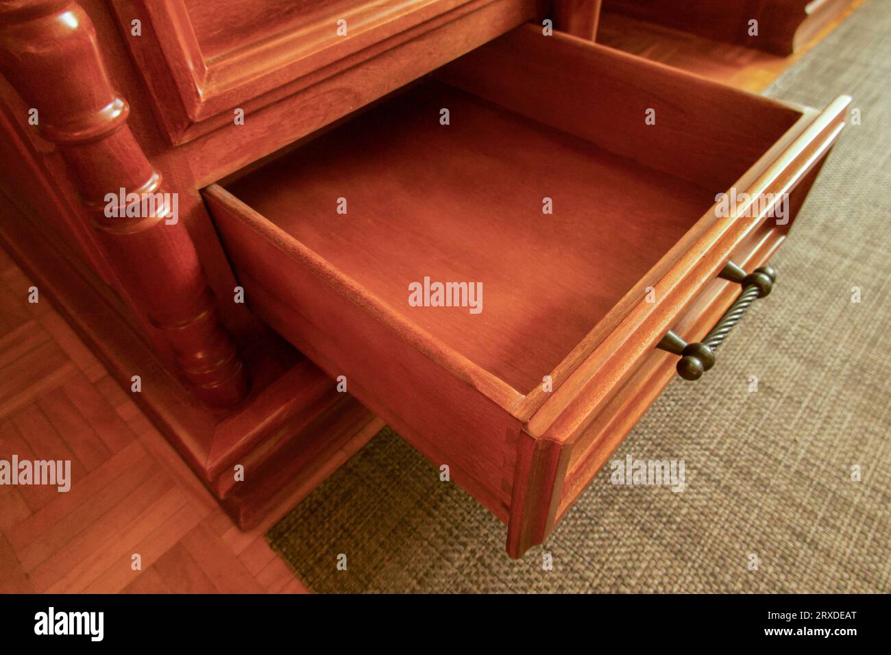 Open empty drawer Stock Photo - Alamy