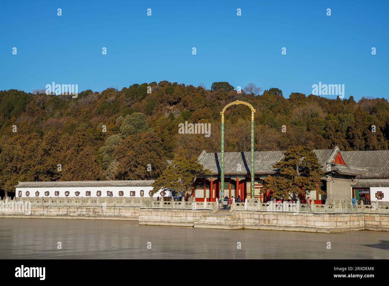 Summer Palace Shuimu Ziqin Wharf, beijing Stock Photo - Alamy