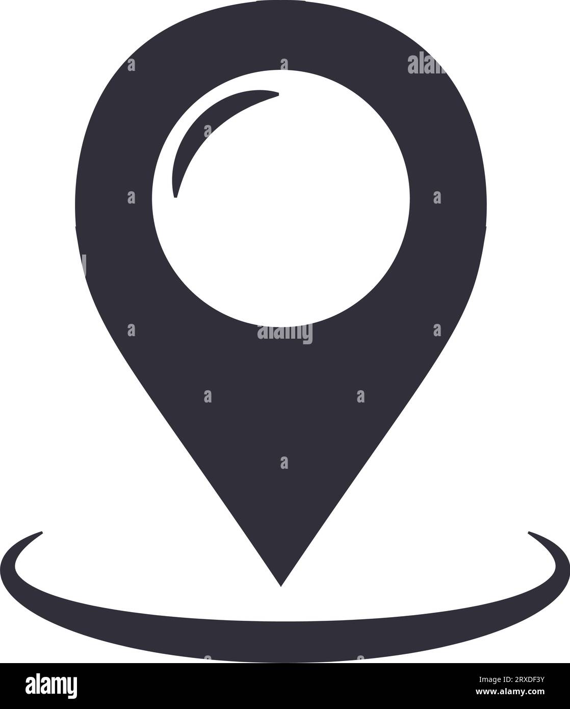 pin icon location trip Stock Vector Image & Art - Alamy