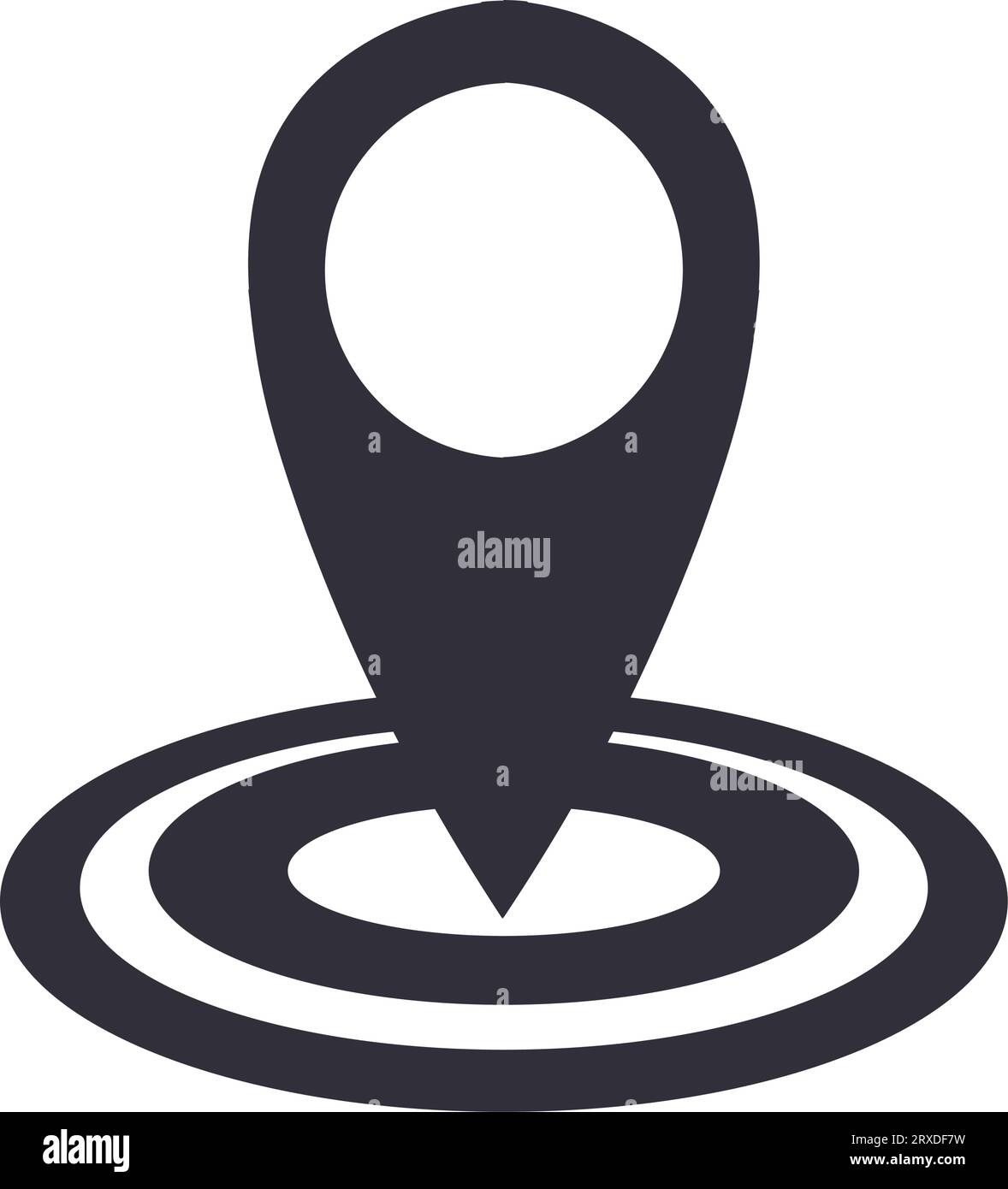 pin icon location pictogram icon Stock Vector Image & Art - Alamy