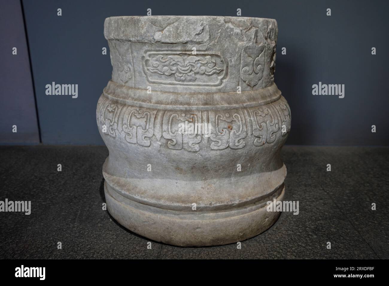 White Marble plinth of Summer Palace in Beijing Stock Photo - Alamy