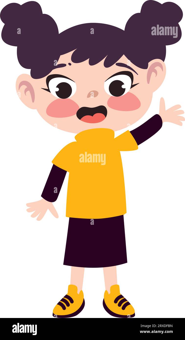 student cartoon girl Stock Vector Image & Art - Alamy