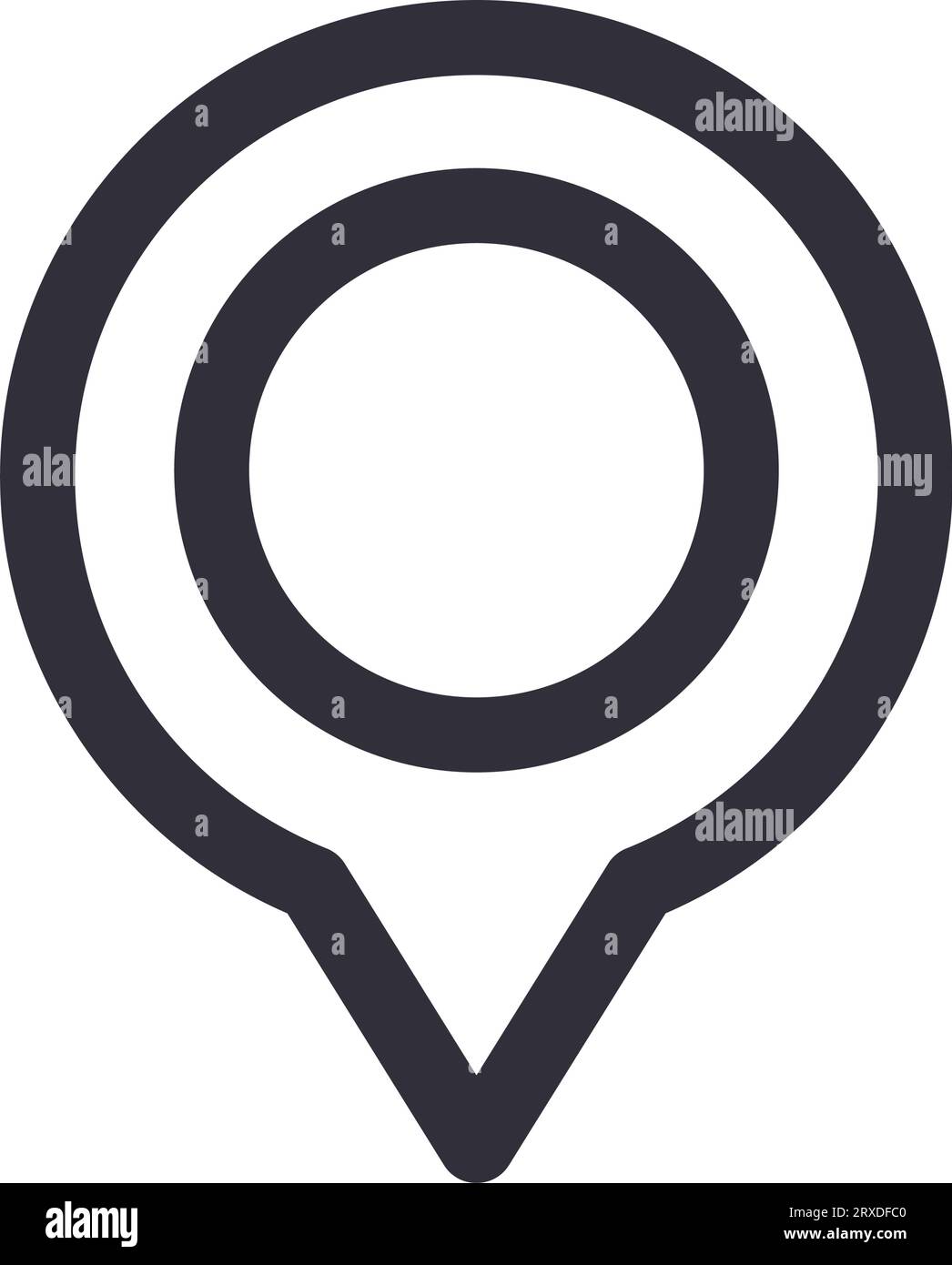 pin icon location vector illustration Stock Vector Image & Art - Alamy