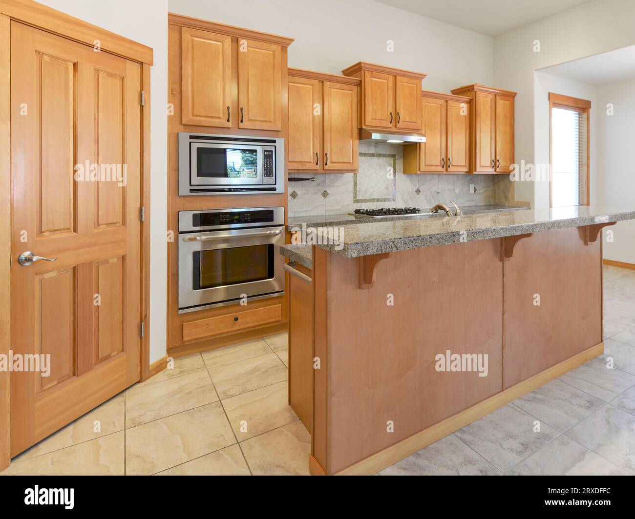 Modern residential kitchen interior Stock Photo - Alamy