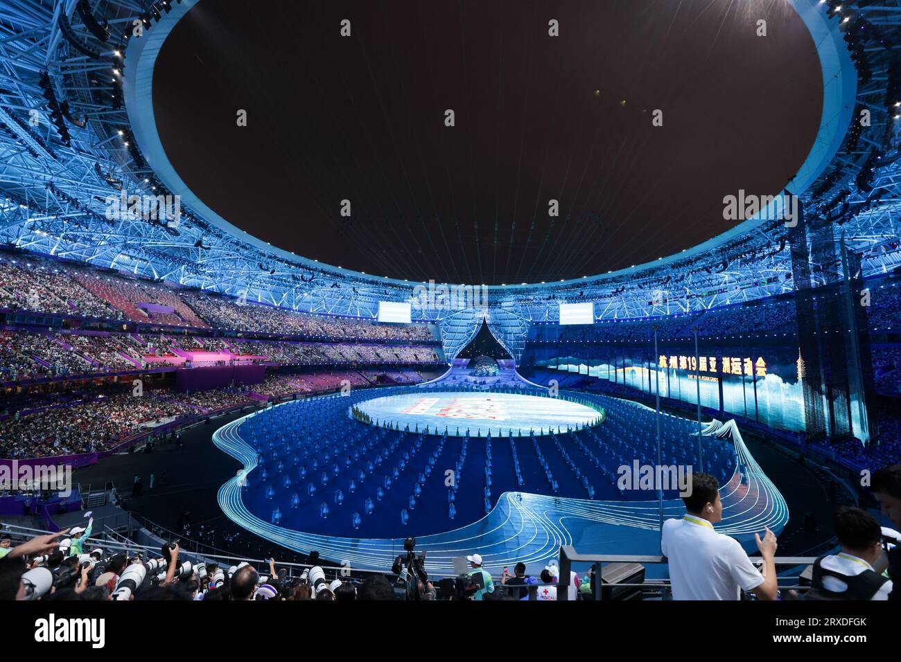 General view, SEPTEMBER 23, 2023 : Opening Ceremony at Hangzhou Olympic ...