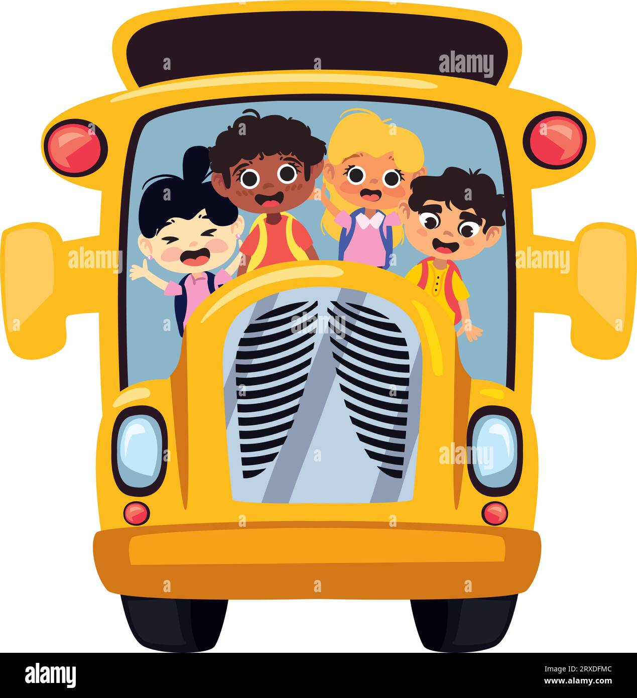 students bus trip icon Stock Vector Image & Art - Alamy