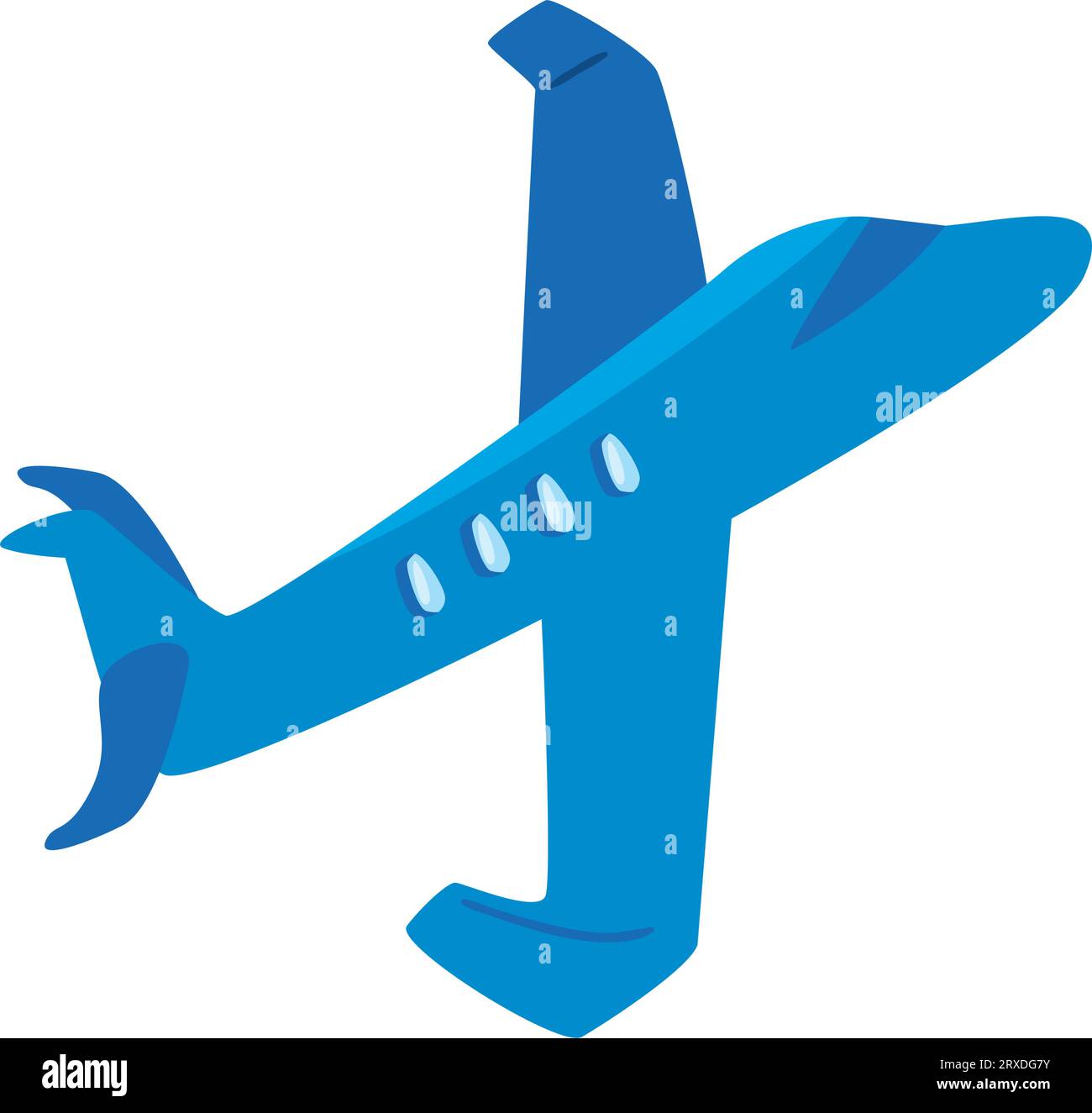 airplane flying travel blue color Stock Vector Image & Art - Alamy