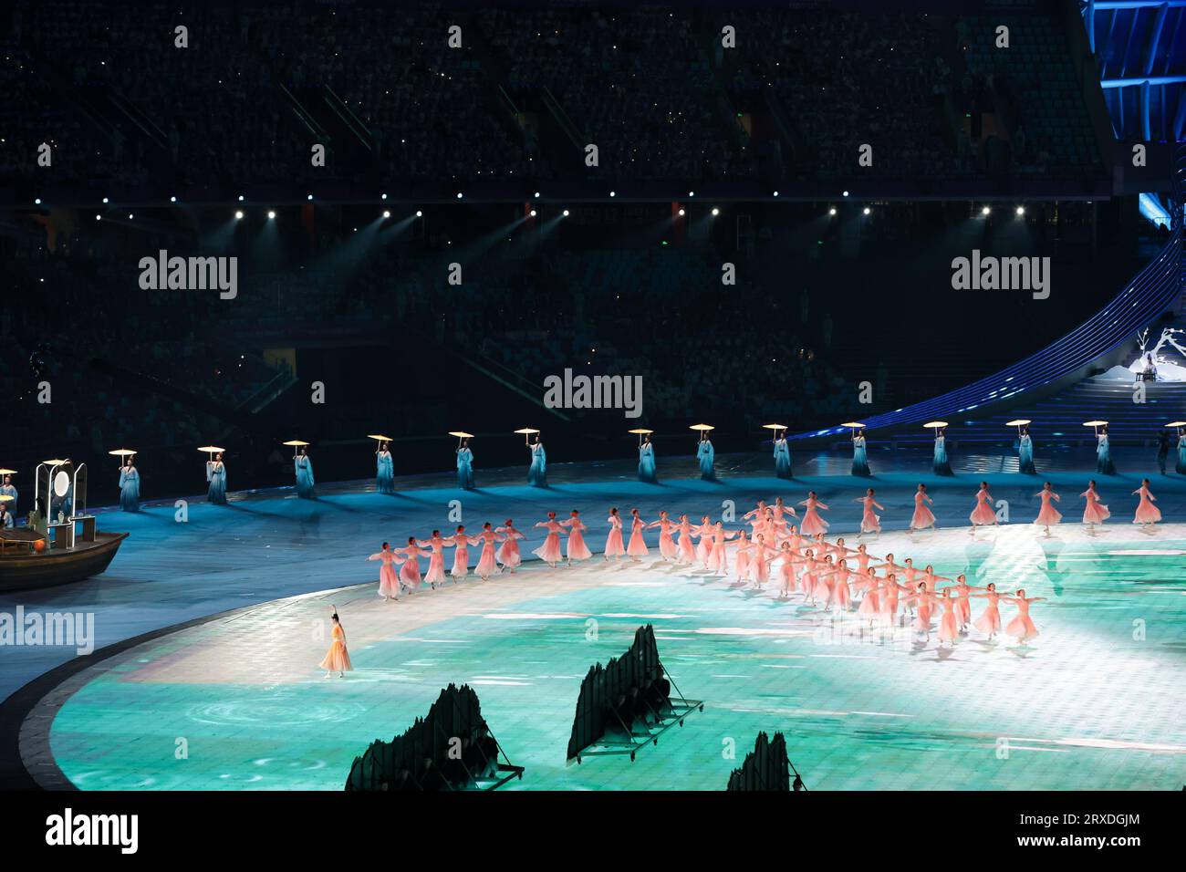 General view, SEPTEMBER 23, 2023 : Opening Ceremony at Hangzhou Olympic Sports Centre Stadium ...