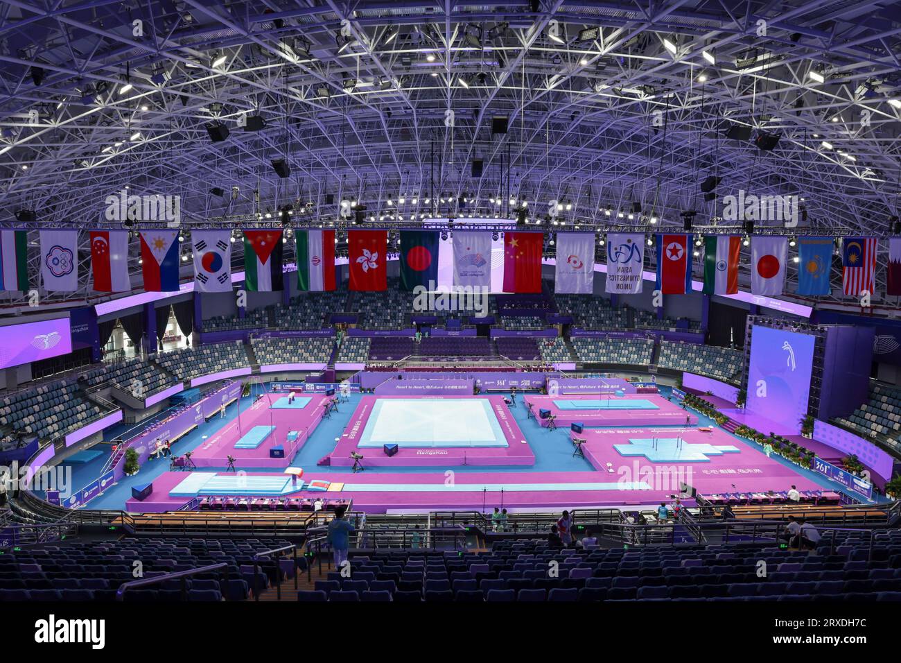 Hangzhou, China. 24th Sep, 2023. General view Artistic Gymnastics : at Huanglong Sports Centre ...
