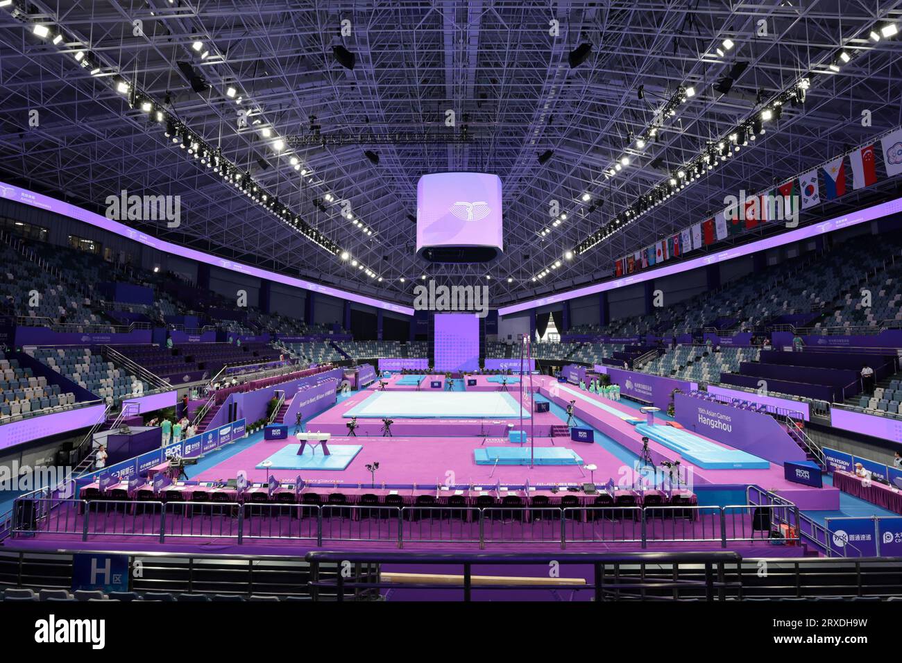 Hangzhou, China. 24th Sep, 2023. General view Artistic Gymnastics : at Huanglong Sports Centre ...