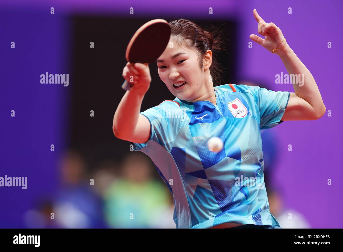Hangzhou, China. 22nd Sep, 2023. Miyuu Kihara (JPN) Table Tennis : Women's Team Preliminary ...