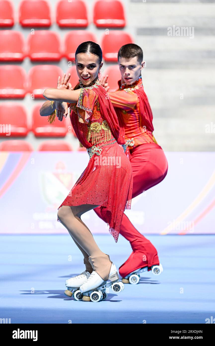 Roberta SASSO & Gherardo ALTIERI DEGRASSI (ITA), during Senior Dance ...