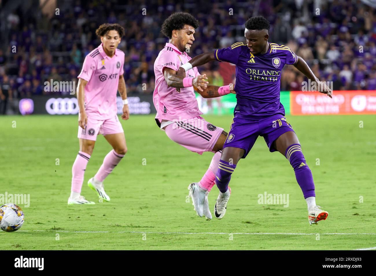 ORLANDO, FL - SEPTEMBER 24: Orlando City forward Iván Angulo (77 ...
