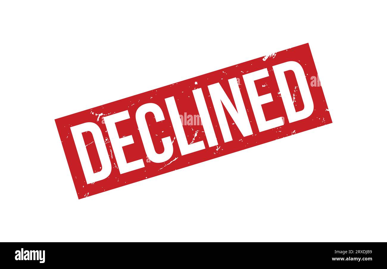 Red declined rubber stamp hi-res stock photography and images - Alamy