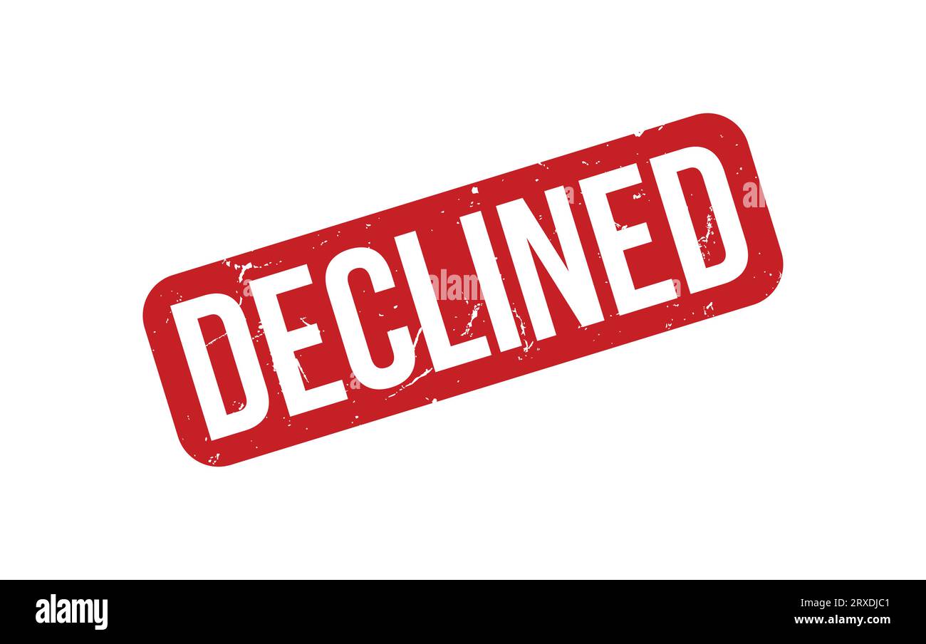 Declined stamp Stock Vector Images - Alamy