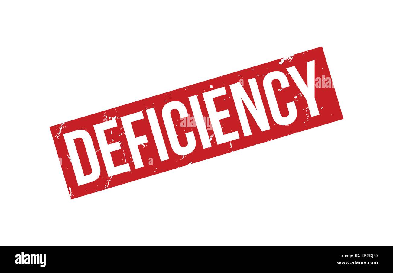 Deficiency rubber grunge stamp seal vector Stock Vector Image & Art - Alamy