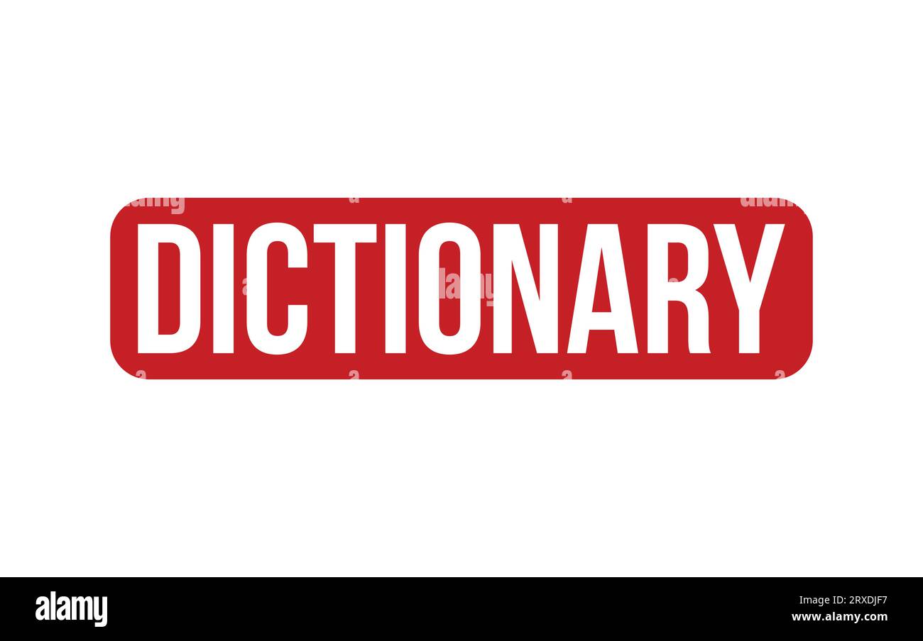Red Dictionary Rubber Stamp Seal Vector Stock Vector Image & Art - Alamy