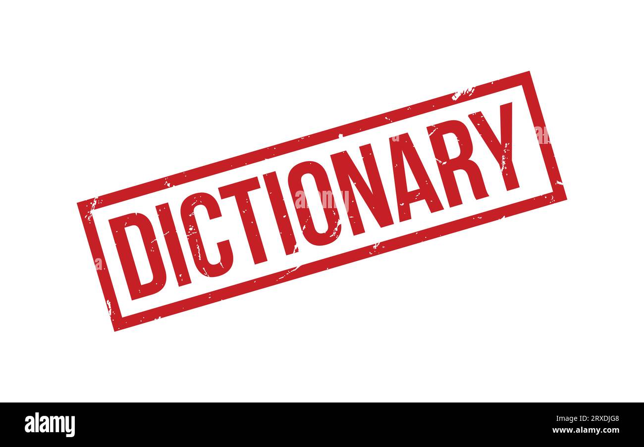 Red Dictionary Rubber Stamp Seal Vector Stock Vector Image & Art - Alamy