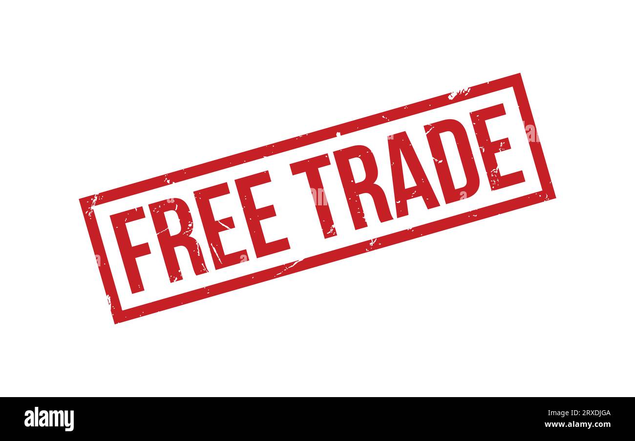 Red Free Trade Rubber Stamp Seal Vector Stock Vector Image & Art - Alamy