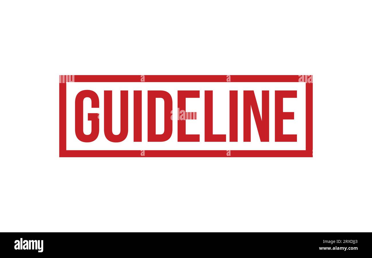 Red Guideline Rubber Stamp Seal Vector Stock Vector Image & Art - Alamy