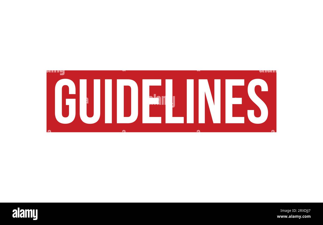 Guidelines Rubber Stamp Seal Vector Stock Vector Image & Art - Alamy