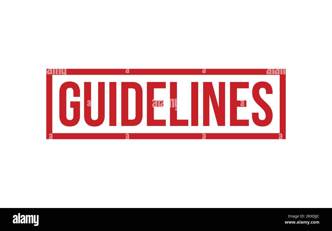 Guidelines stamp hi-res stock photography and images - Alamy