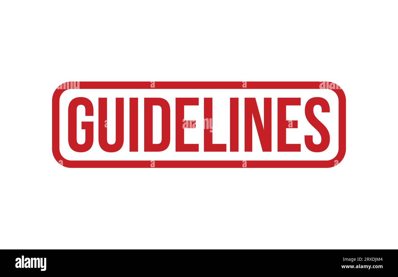 Red Guidelines Rubber Stamp Seal Vector Stock Vector Image & Art - Alamy