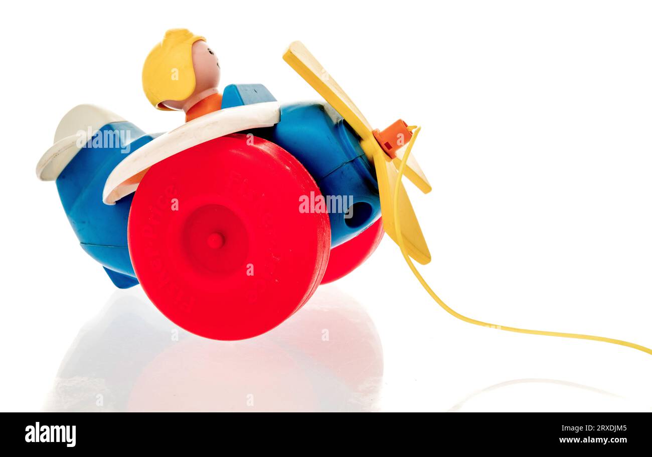 Winneconne, WI - 23 September 2023: A package of a vintage Fisher Price ...