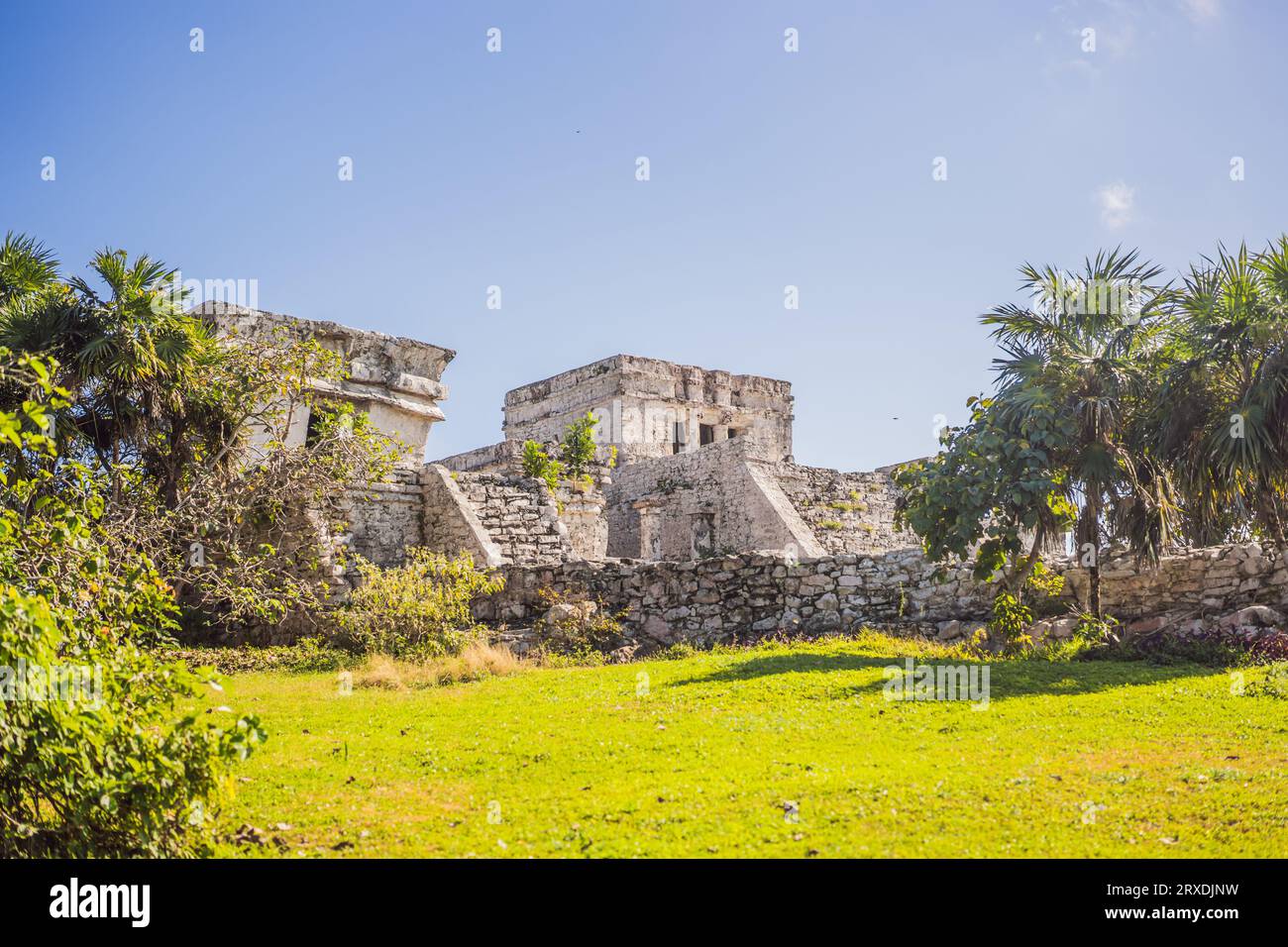 Pre-Columbian Mayan walled city of Tulum, Quintana Roo, Mexico, North ...