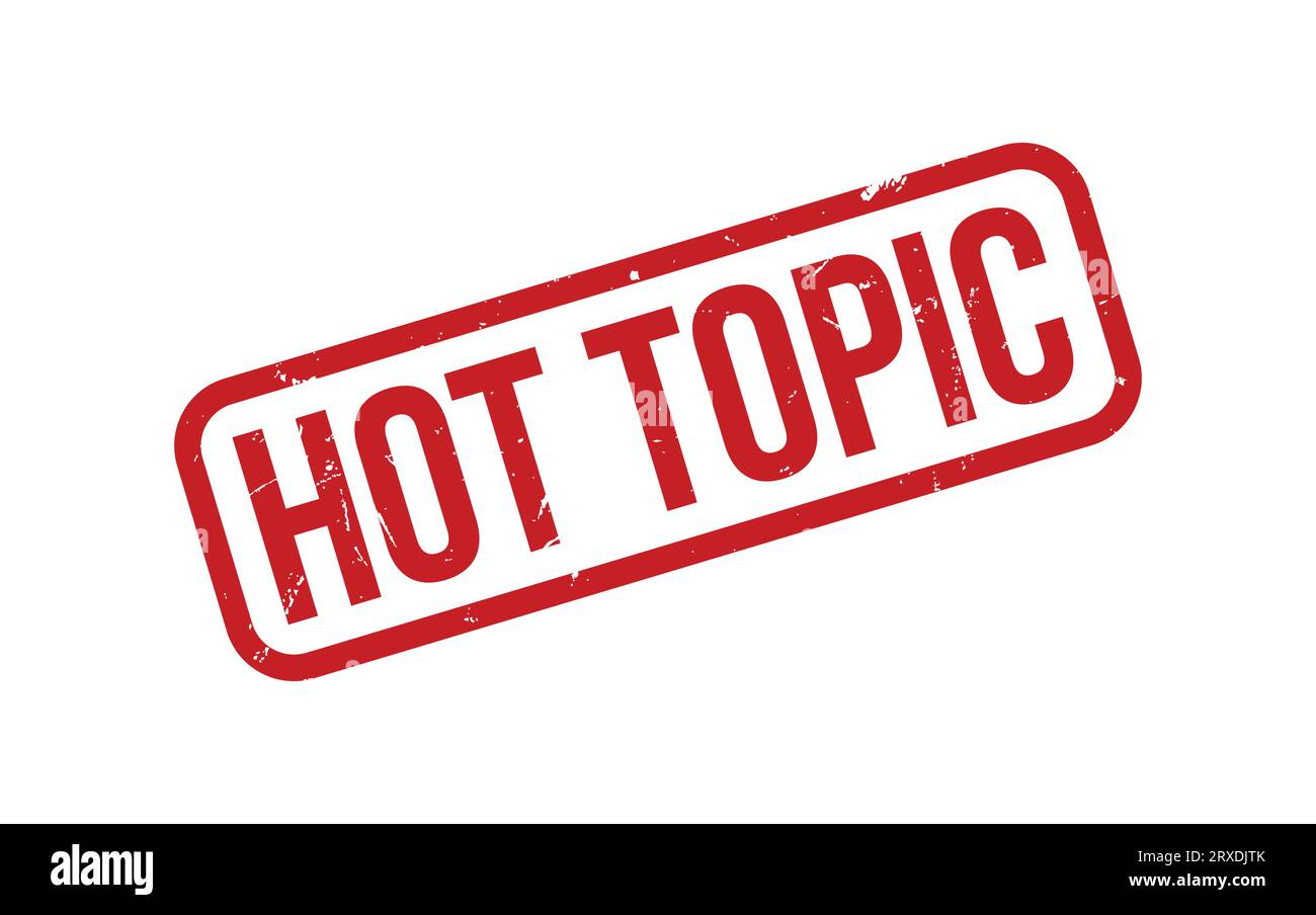 Red Hot Topic Rubber Stamp Seal Vector Stock Vector Image & Art - Alamy