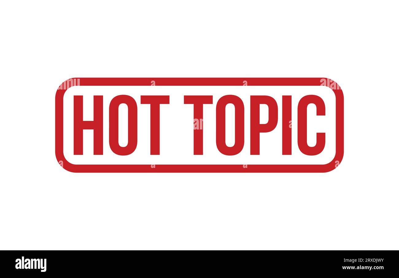 Hot topic stamp Stock Vector Images - Alamy