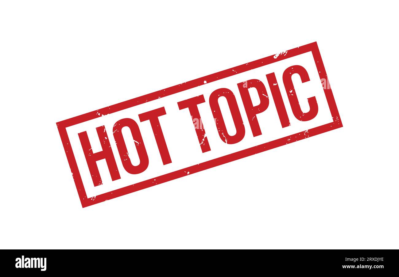 Red Hot Topic Rubber Stamp Seal Vector Stock Vector Image & Art - Alamy