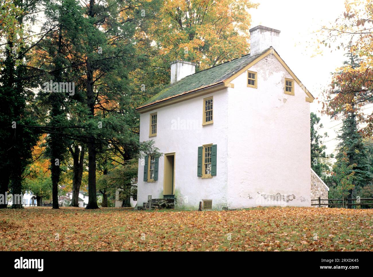 Hibbs House, Washington Crossing State Park, Pennsylvania Stock Photo ...