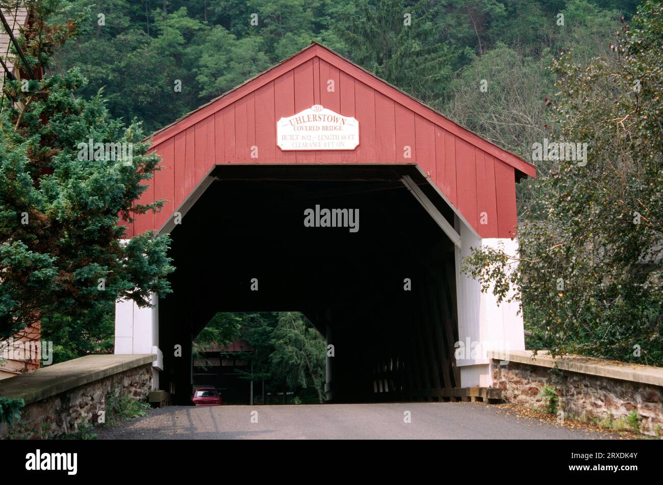 Uhlerstown covered bridge hi-res stock photography and images - Alamy