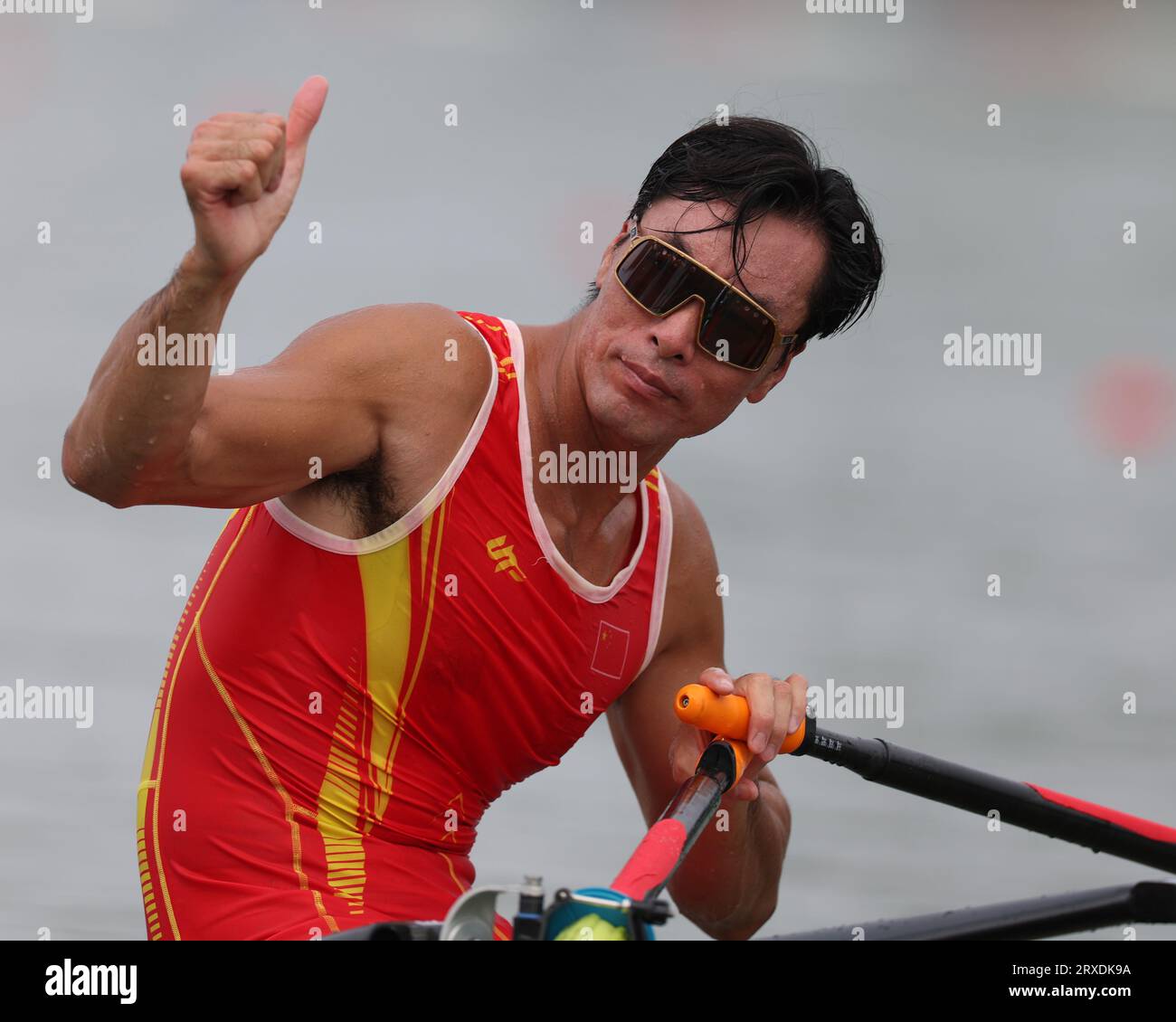 Hangzhou, China's Zhejiang Province. 25th Sep, 2023. Zhang Liang of ...