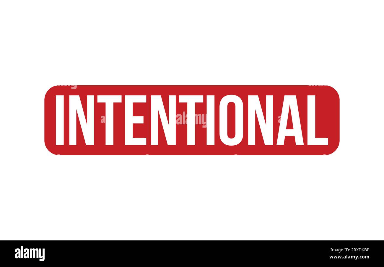 Red Intentional Rubber Stamp Seal Vector Stock Vector Image & Art - Alamy