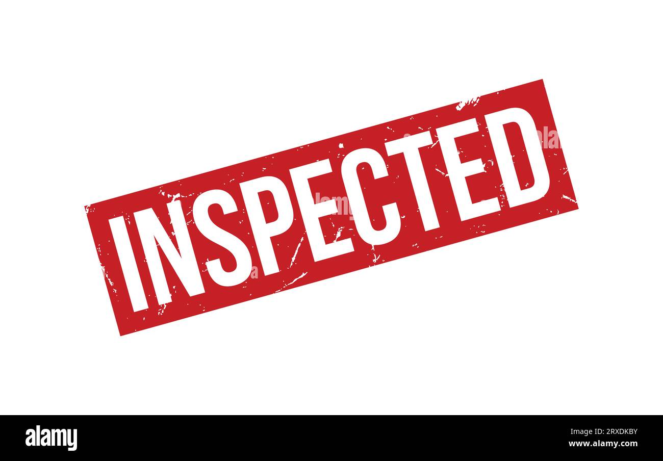 Inspected Rubber Stamp Seal Vector Stock Vector Image & Art - Alamy