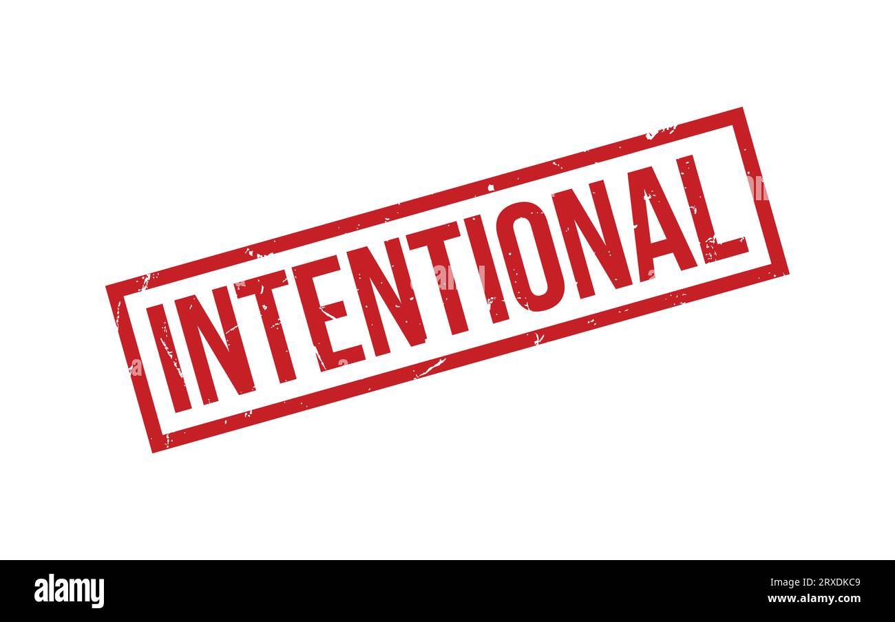 Red Intentional Rubber Stamp Seal Vector Stock Vector Image & Art - Alamy