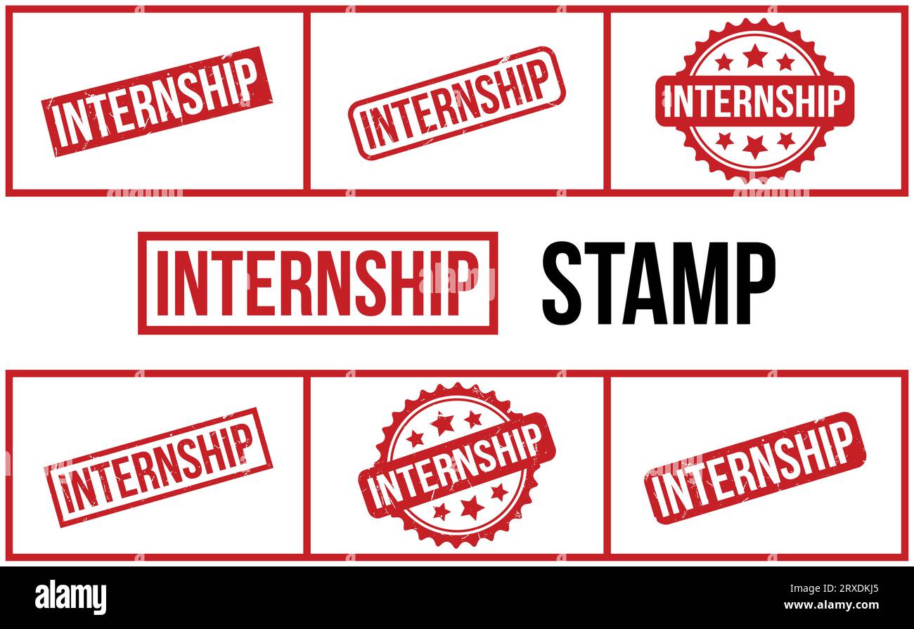 Internship Rubber Stamp Set Vector Stock Vector Image & Art - Alamy